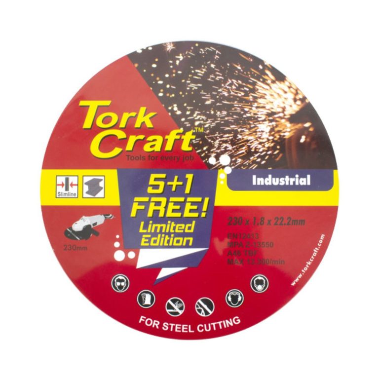 Tork Craft Cutting Disc Ind Steel 230mm X 1.8m Box 5+1 | Alberton ...
